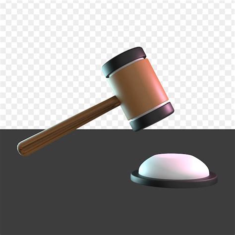 Premium Psd A Hammer With A White Button On The Bottom Of It