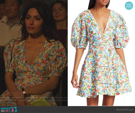 Wornontv Billies Floral Print Puff Sleeve Dress On Sexlife Sara