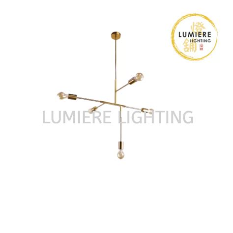 Nordic Gold Minimalist Design Pendant Light 5271 4h Pendant Light