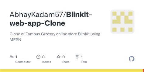 Github Abhaykadam Blinkit Web App Clone Clone Of Famous Grocery