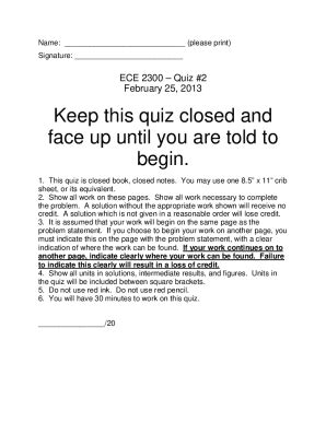 Fillable Online Courses Egr Uh ECE 2300 Flashcards Fax Email Print