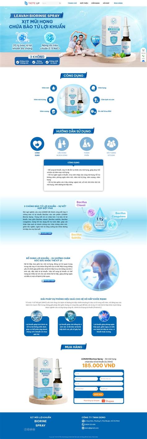 Source Code Mẫu Website Bán Thuốc Xịt Mũi Chuẩn đẹp 2025 Themevip Source Code Mẫu Website Chất