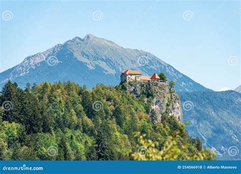 Medieval Bled Castle On The Coast Of Lake Bled Julian Alps Slovenia