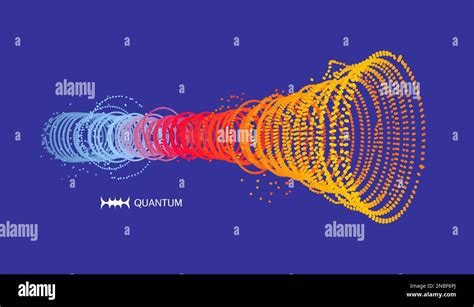 Array With Dynamic Particles 3d Technology Style Abstract Background