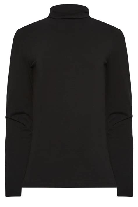 Lts Tall Black Turtle Neck Long Sleeve Top Long Tall Sally