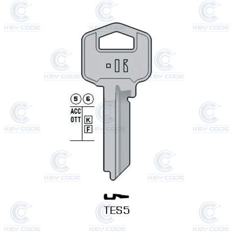 Keyline Key Tes5 Te2 Te 8i Yellow Key Code