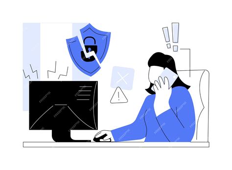 Premium Vector Breach Detection Isolated Cartoon Vector Illustrations