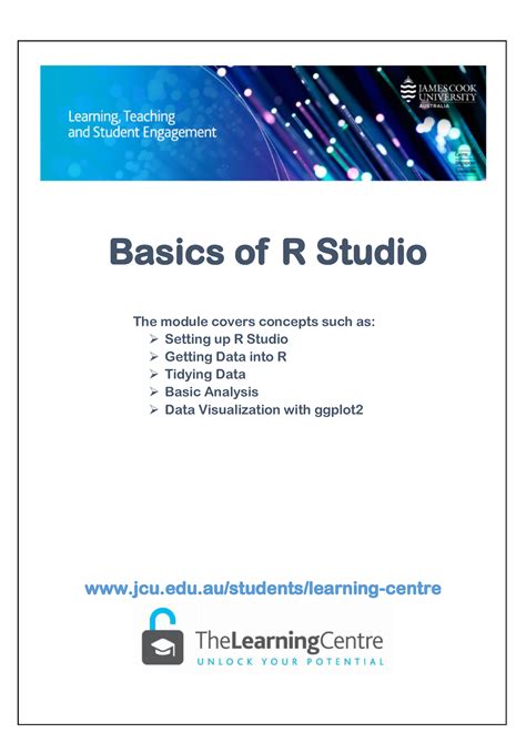 R Studio Basics For Learning Practical In COST Jcu Edu Babes Learning Centre Basics Of R