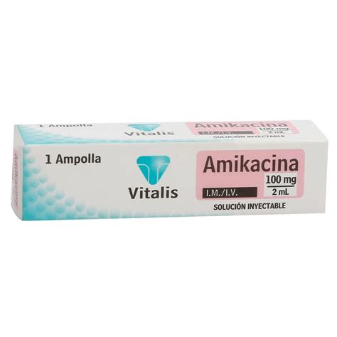 Amikacina 100mg 2ml Antibiótico Tratamiento Infecciones
