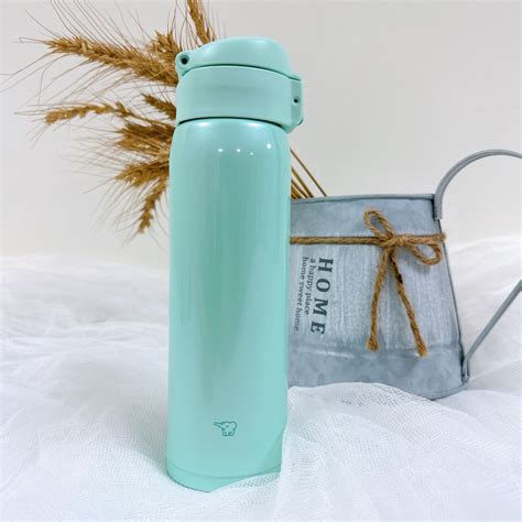 台灣現貨全新【zojirushi 象印】不鏽鋼超輕量 彈開式 保溫杯 480mlsm Sr48e湖水綠 木子美美 蝦皮購物