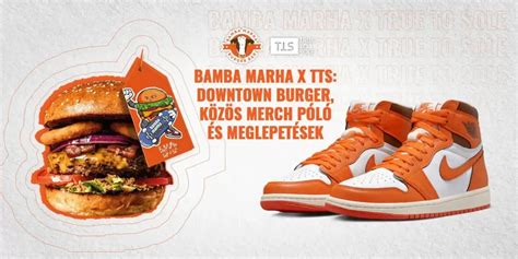 Bamba Marha X Tts Downtown Burger Merch PÓlÓ