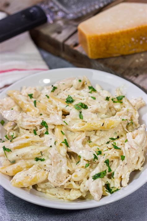 Slow Cooker Chicken Alfredo Spicedblog