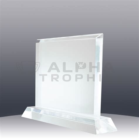 Crystal Rectangle 200mm Alpha Trophies