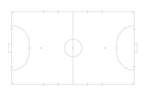 Futsal Court Or Indoor Soccer Field Layout For Illustration Pictogram