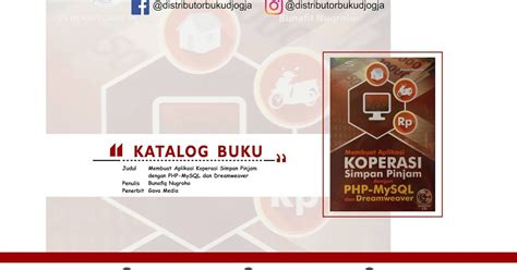 Membuat Aplikasi Koperasi Simpan Pinjam Dengan PHP MySQL Dan Dreamweaver Distributor Buku