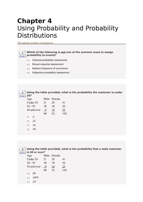 Chapter 4 Hahahaha Chapter 4 Using Probability And Probability
