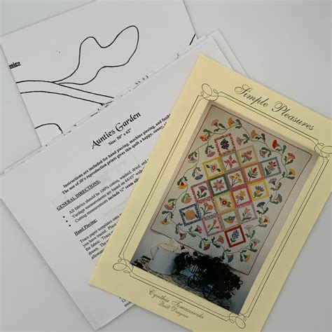 Aunties Garden Simple Pleasures Vintage Uncut Quilt Pattern