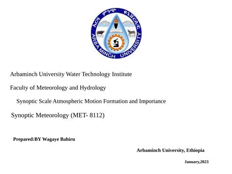 Pdf Synoptic Scale Atmospheric Motion Formation And Importance