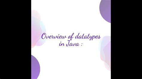 Datatypes In Java 🏻 Java Javaprogramming Javadevelopment