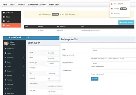 E Commerce PHP Script Multi Vendor With Cashback Wallet System