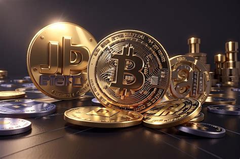 Premium AI Image D Cryptocurrency Rendering Design