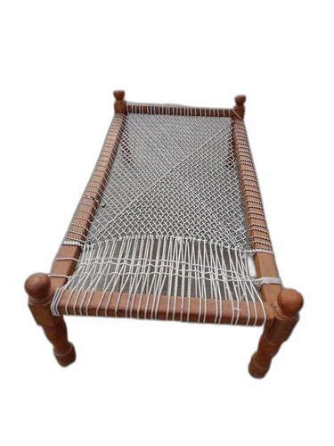 Wooden Brown Sagwan Wood Charpai At Rs 7500 In Aurangabad ID