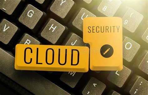 Sign Displaying Cloud Security Business Concept Imposing A Secured