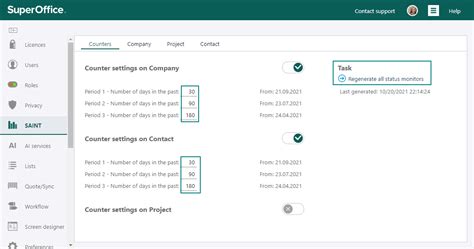 Select Period Length Superoffice Docs