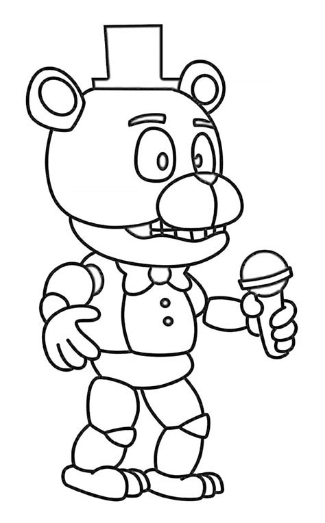 Раскраски мишка фредди 14 раскрасок скачать или распечатать бесплатно