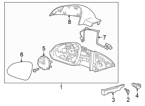 Buick Regal Door Mirror 22960085 Gm Parts Outlet Eastpointe Mi