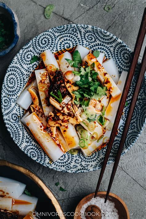 Mung Bean Curd With Chili Oil Sauce Liang Fen 凉粉 Omnivores Cookbook
