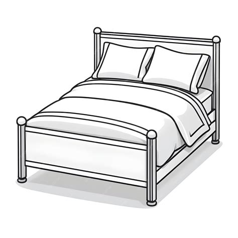 Illustration Of A Single Bed On A White Background Vector Illustration