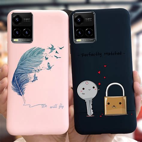 เคสโทรศพทมอถอแบบนม Tpu ลายขนนก หวใจ แฟชน สาหรบ Vivo Y S