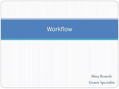 PPT Workflow PowerPoint Presentation Free Download ID 2840199