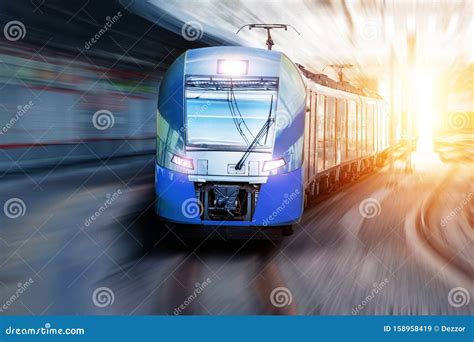Train Passes Through A Village Pakistan Railway Royalty Free Stock