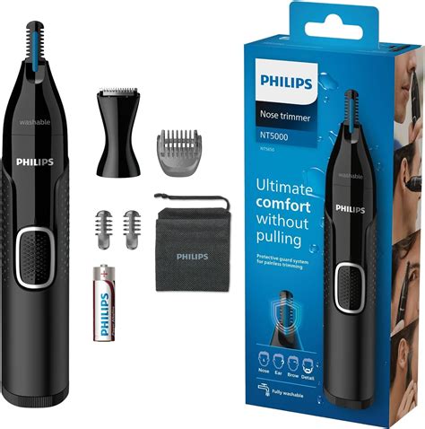 Philips Series NT5650/16 5000 Battery-Operated Nose, Ear and Eyebrow ...