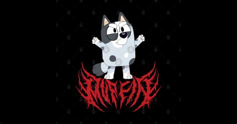 Muffin Bluey Metal Muffin Bluey Sticker Teepublic