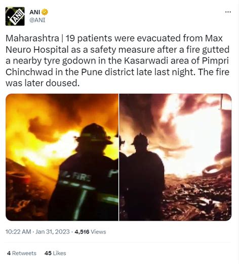 Fire In Pune पुणे के अस्पताल के पास स्क्रैप यार्ड में लगी भीषण आग 19