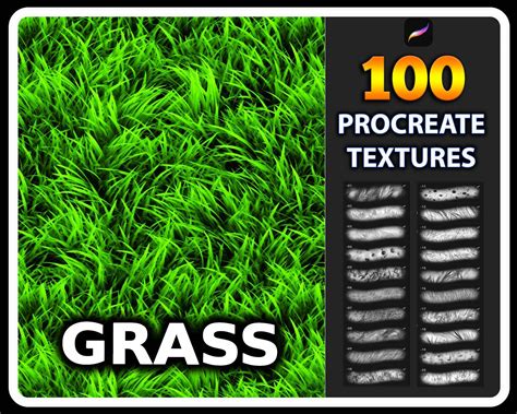 100 Procreate Grass Texture Brushes Seamless Grass Texture For