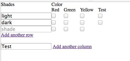 Javascript Adding Rows And Columns To An HTML Table Using JQuery Stack Overflow