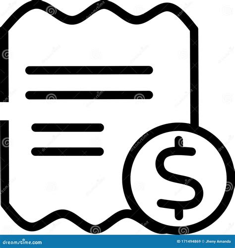 Invoice Vector Glyph Icon Billing Vector Icon Invoice Symbol Stock