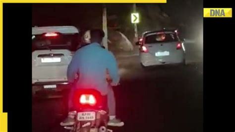 Rajasthan Couple In Viral Video Caught Romancing On Bike In Ajmer
