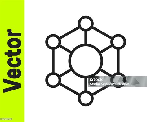 흰색 배경에 격리된 검정선 분자 아이콘입니다 화학 분자의 구조 과학 교사 혁신적인 교육 포스터 벡터 건강 검진에 대한 스톡 벡터 아트 및 기타 이미지 Istock