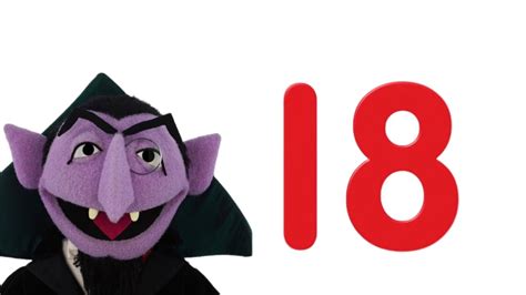 Sesame Street The Counts Number Of The Day Song 18 Youtube