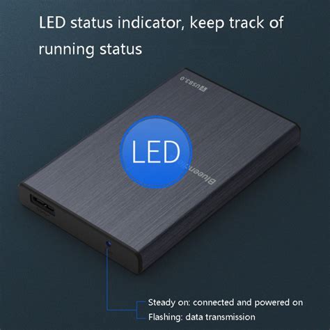 블루 벤딩 U23t 25 인치 모바일 하드 디스크 케이스 Usb30 노트북 외부 Sata 직렬 포트 Ssd 색상 블랙