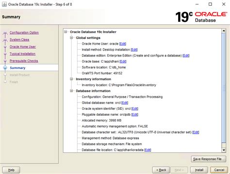 step by step install oracle 19c on windows 10 pro