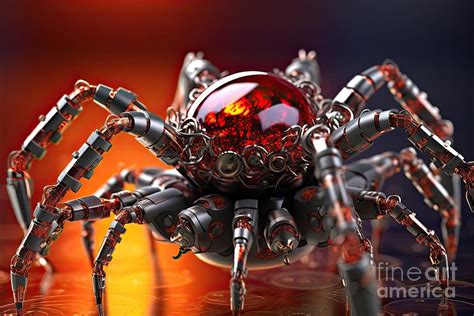 Sci Fi Nanorobot Close Up Inside Body Digital Art By Benny Marty Fine