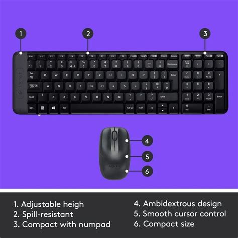Logitech Mk220 Wireless Keyboard Mouse Combo At Rs 1150 Piece Keyboard And Mouse Combo In Navi
