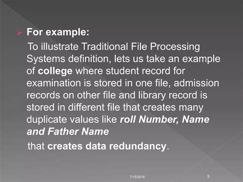 File Systems Versus A Dbms Pptx