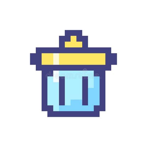 Trash Can Pixelated RGB Color Ui Icon Stock Vector Illustration Of Element Management